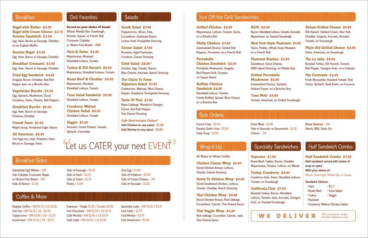 Symphony Bistro - Restaurant logo, menus, and signage - Jeff Kahn